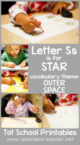 Tot School ~ Letter Ss - 1+1+1=1