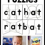 _at Word Family Printable Puzzles - 1+1+1=1