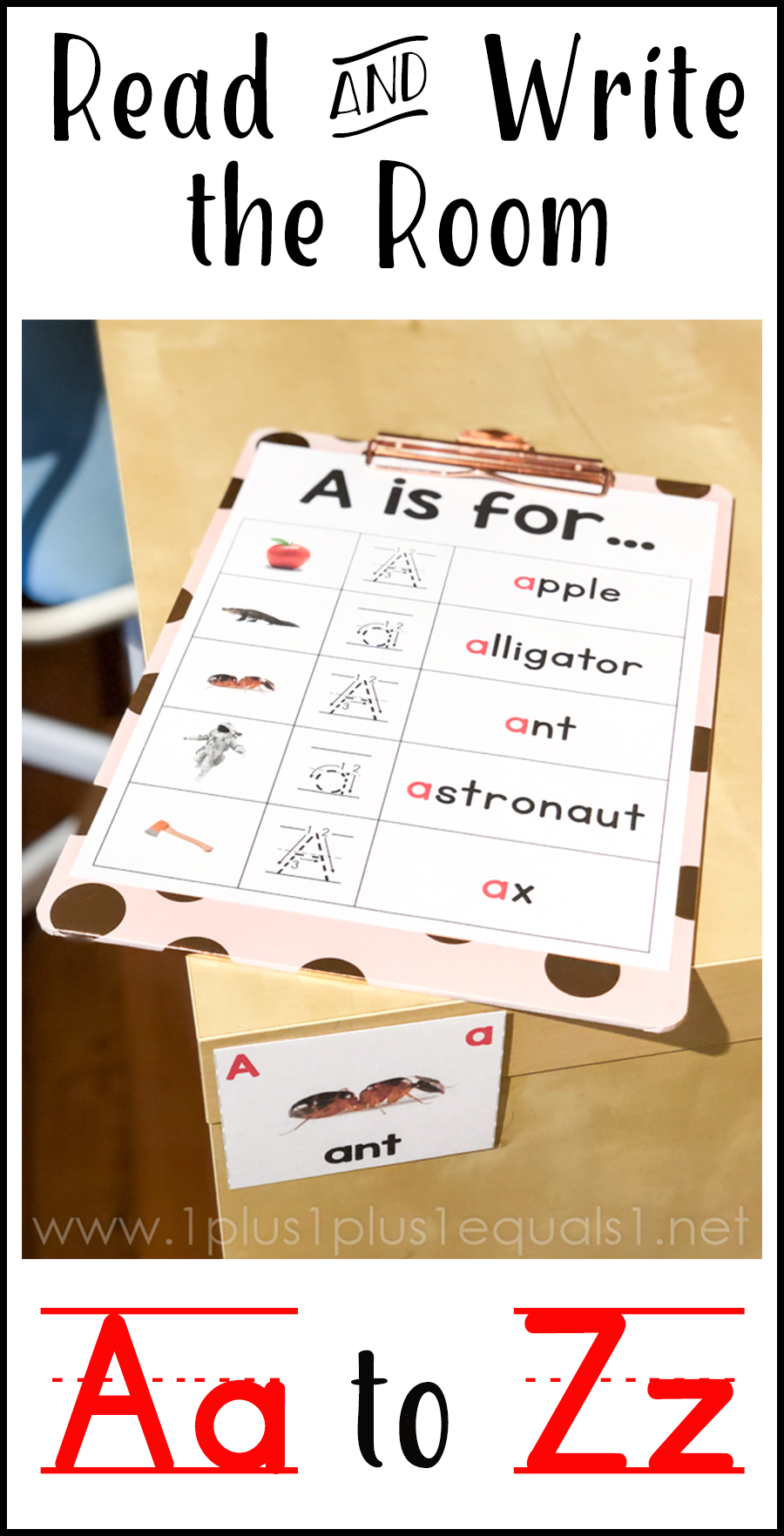 Read & Write the Room A to Z - 1+1+1=1
