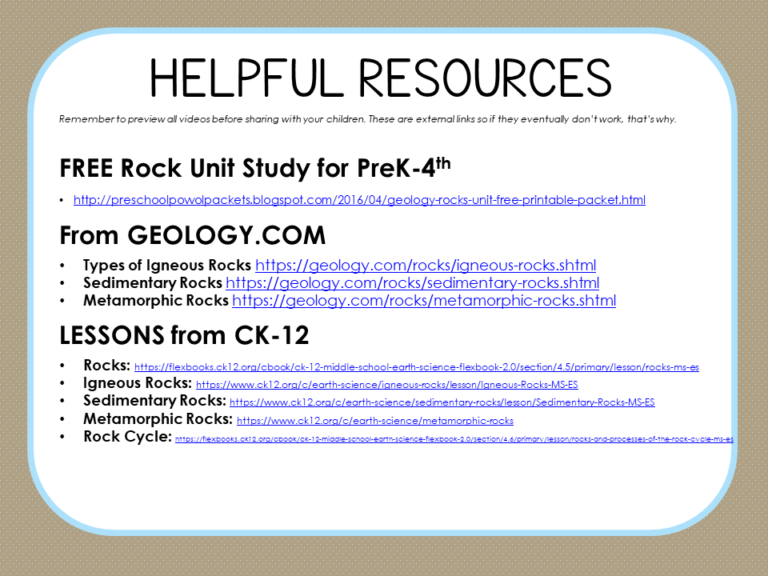 Earth Science Printables - Rocks - 1+1+1=1