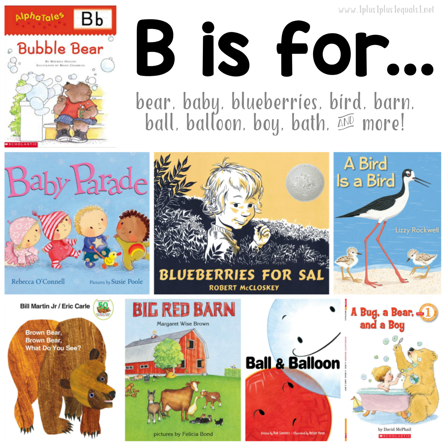 Letter B Learning in Action - 1+1+1=1