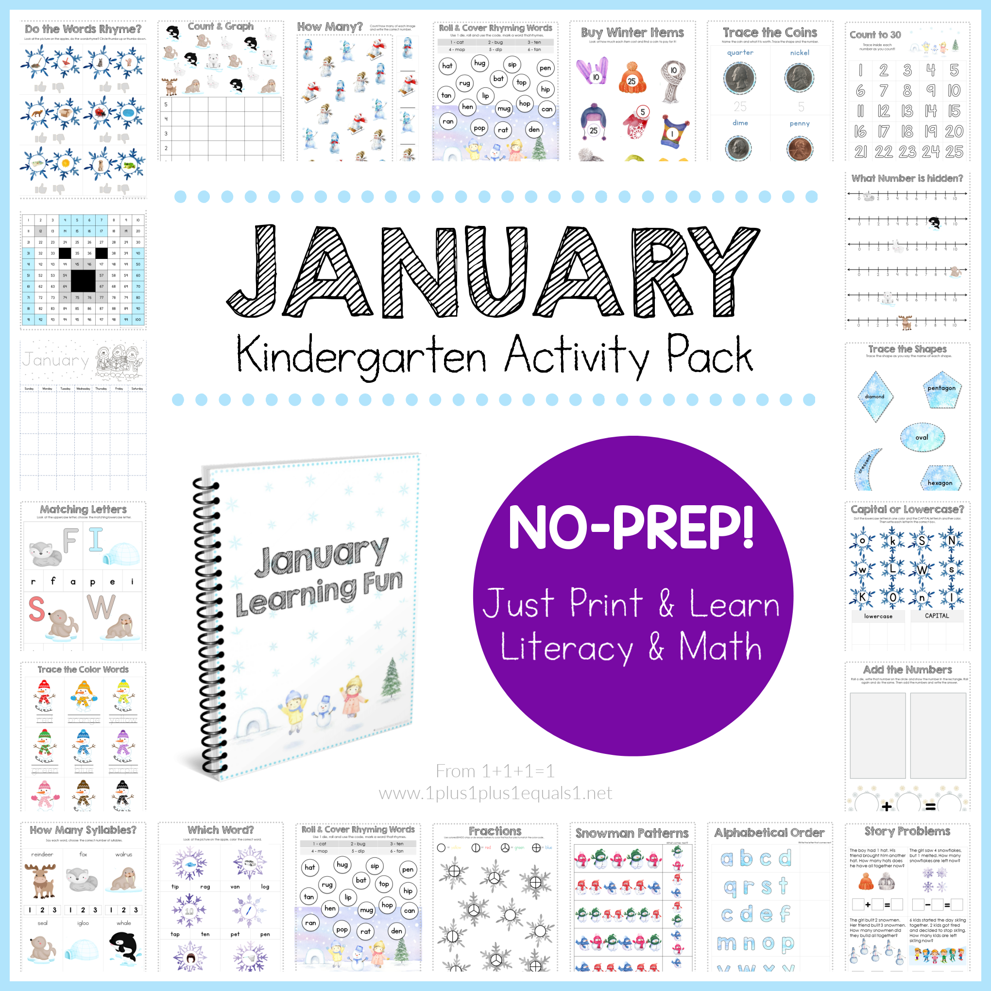Winter Theme Kindergarten No Prep Printable Activity Pack LaptrinhX Winter Theme Kindergarten No Prep Printable Activity Pack LaptrinhX