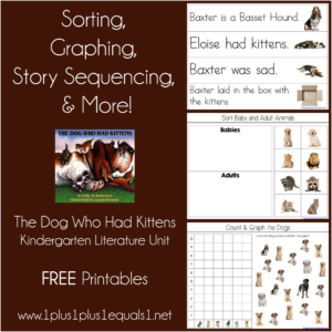 Kindergarten Literature Units - 1+1+1=1