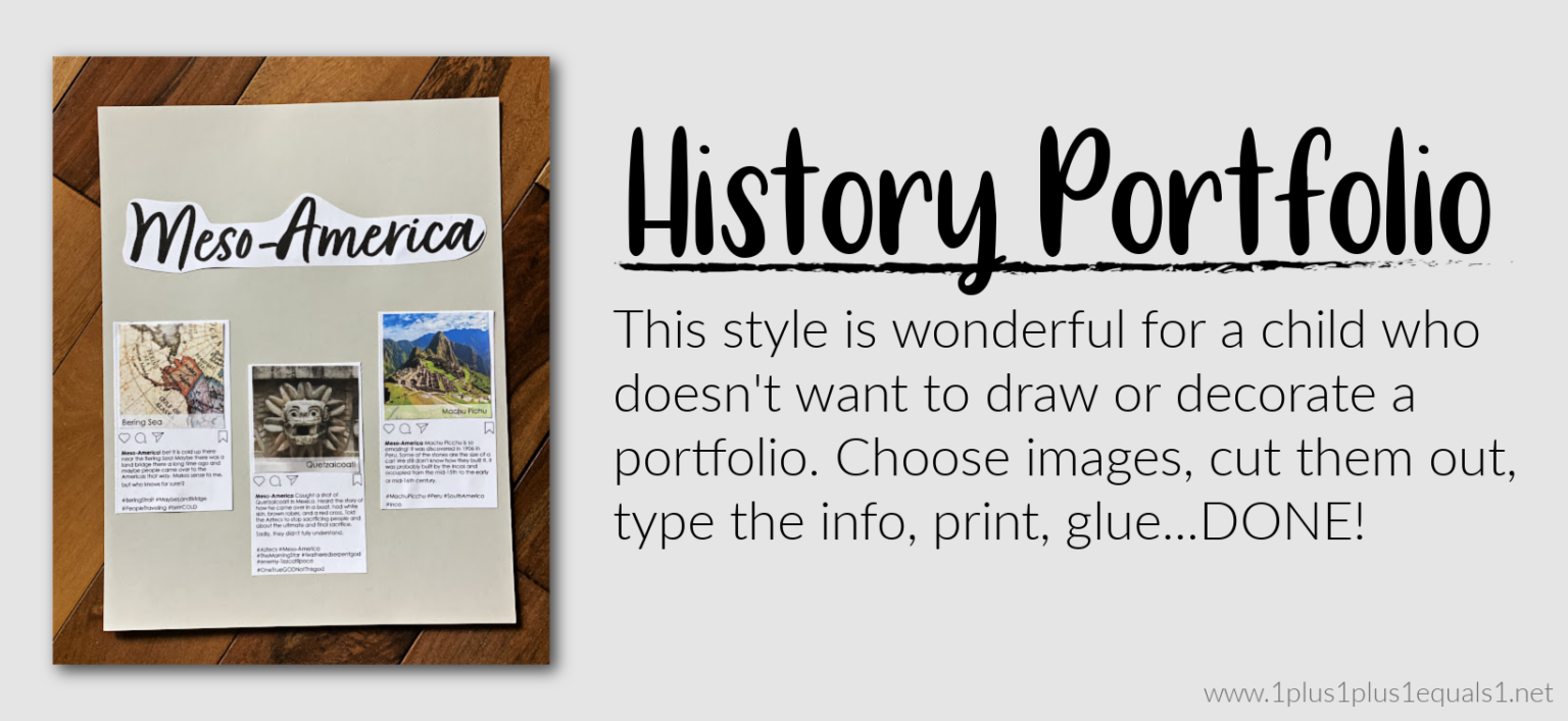 Free Homeschool History Printables - 1+1+1=1